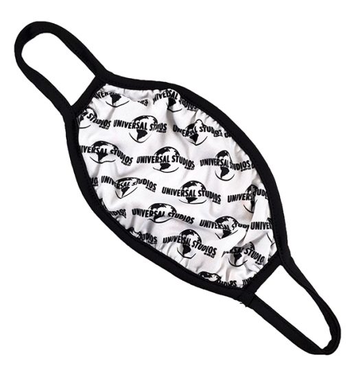 Universal Studios Parks Face Mask – Universal Globe Logo White Pattern ...
